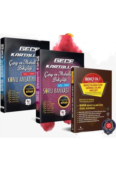 Liyakat Yayınları 3'lü Set Gece Kartalları Çarşı ve Mahalle Bekçiliği Alımına Özel Hazırlık Konu Anlatımı + Soru Bankası + Bekçi Rehber 2021