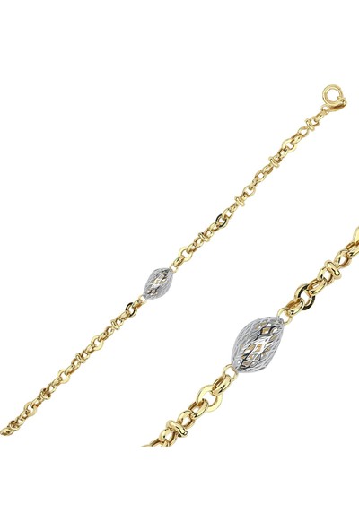 Pirnus Diamond - Altın Bileklik - 14 Ayar Gramı 4,67