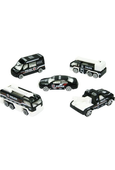 Vardem Kutulu 5 Parça Metal Polis Araçları 1210-N17 Model Araba Seti 1210-N17 Vardem Kutulu 5 Parça Metal Polis Araçları 1210-N17 Model Araba Seti 1210-N17