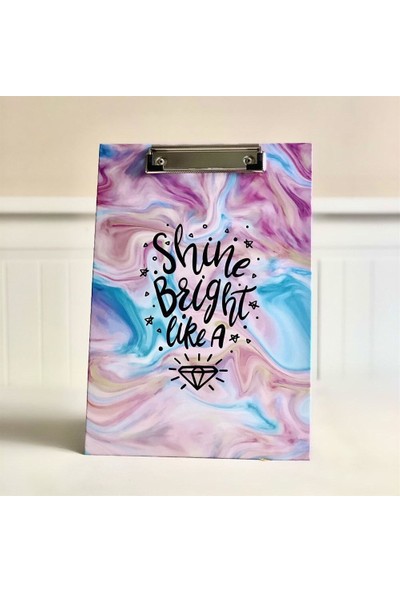 Sobremesa Elmas Tasarım Metal Aparatlı Sekreterlik