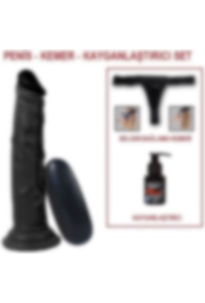 Lilitu Shop 18,5 cm Belden Bağlamalı Realistik Testissiz Titreşimli Zenci Dildo Penis Set Lilitu Shop 18,5 cm Belden Bağlamalı Realistik Testissiz Titreşimli Zenci Dildo Penis Set