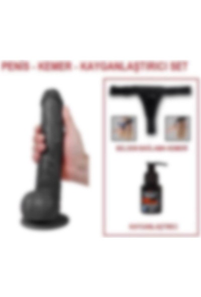 Lilitu Shop 28 cm Belden Bağlamalı Realistik Dildo Zenci Penis Set Lilitu Shop 28 cm Belden Bağlamalı Realistik Dildo Zenci Penis Set