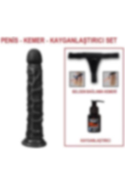 Lilitu Shop 24 cm Belden Bağlamalı Realistik Testissiz Zenci Dildo Penis Set Lilitu Shop 24 cm Belden Bağlamalı Realistik Testissiz Zenci Dildo Penis Set