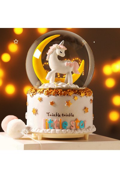 ŞifaiNur Orta Boy Unicorn Kar Küresi Işıklı Müzikli+Pil ŞifaiNur Orta Boy Unicorn Kar Küresi Işıklı Müzikli+Pil