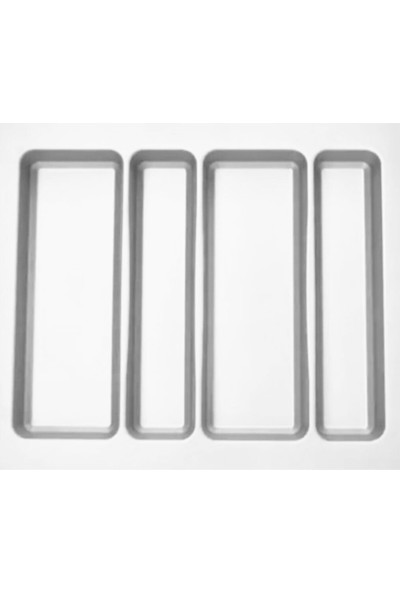 İnterio Beyaz Lüx Çekmece İçi Kepçelik 55 x 49 cm