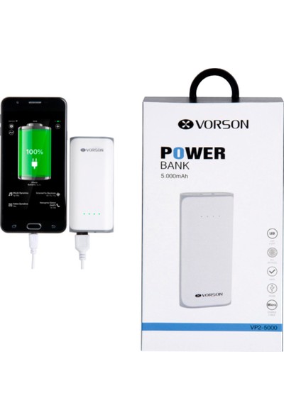 Vorson Powerbank 5000 Mah