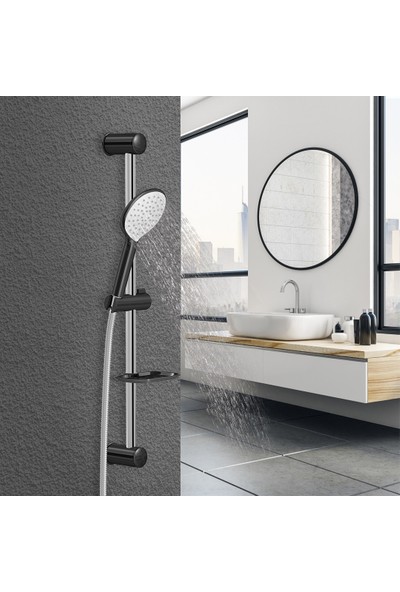 Baymera Relax Black Sürgülü Duş Seti VLTM-6100 Baymera Relax Black Sürgülü Duş Seti VLTM-6100