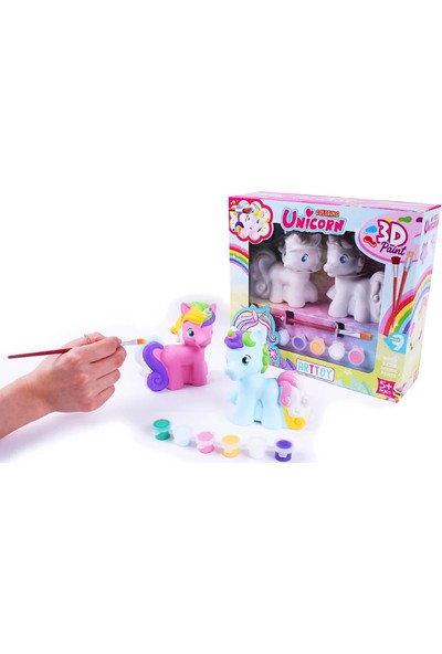 Mgs Oyuncak Unicorn 3D Boyama Seti 8 Parça Mgs Oyuncak Unicorn 3D Boyama Seti 8 Parça