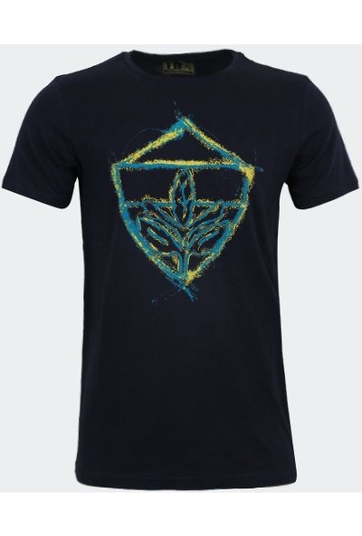 Erkek Tribun Kalkan Flok Tshirt