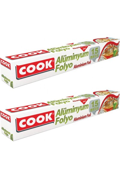 Cook Alüminyum Folyo (30 cm x 15 m) x 2 Adet