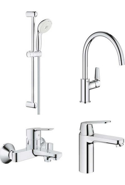 Grohe Bauedge 3'lü Batarya Seti+ El Duşu Grohe Bauedge 3'lü Batarya Seti+ El Duşu