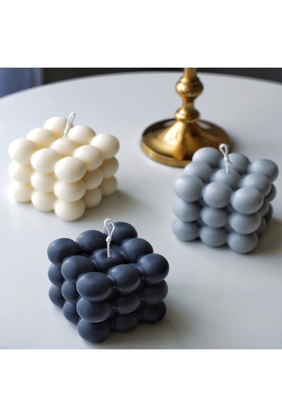 Bulugram Kokulu 3'lü Bubble Soya Mum Seti