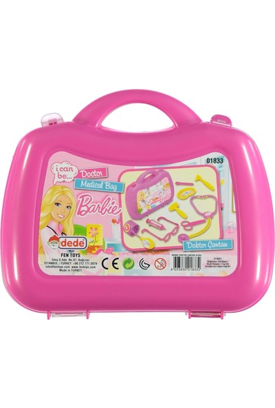 Dede 01833 Barbie Doktor Çantası Pembe