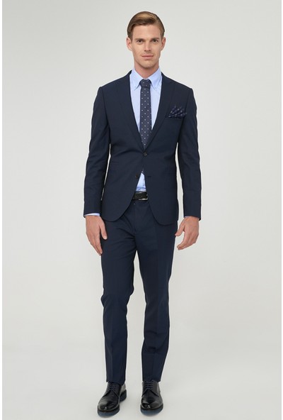 Altınyıldız Classıcs Erkek Lacivert Ekstra Slim Fit Spor Takım Elbise