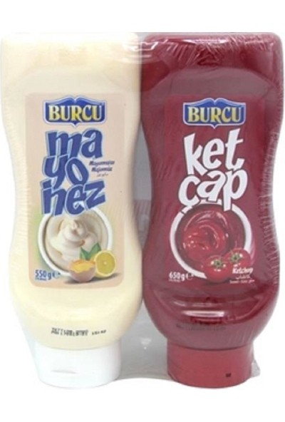 Burcu Bitirim Ikili Tatlı Ketçap 650 gr + Mayonez 550 gr Burcu Bitirim Ikili Tatlı Ketçap 650 gr + Mayonez 550 gr