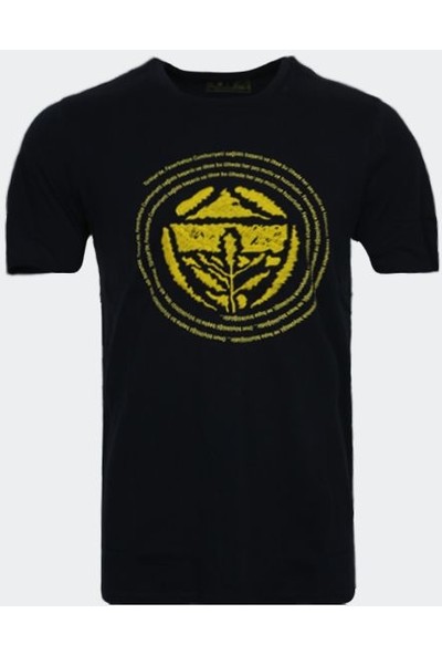 Fenerium Erkek Tribün Nakiş Logo T-Shirt
