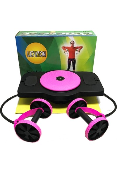 Leyaton Egzersiz Spor Aleti Fluss 5 Fonksiyonlu Twister Pembe