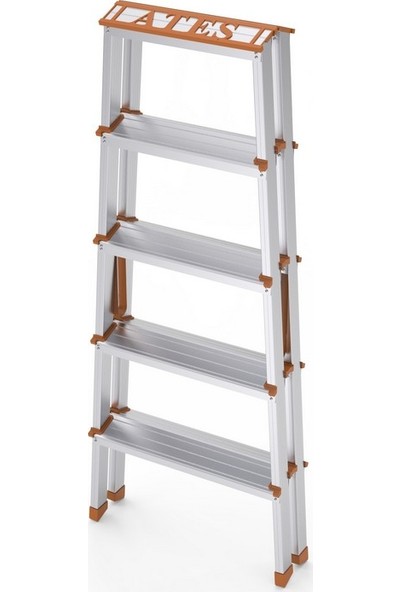 ATM ATEŞ 5+5 Çift Çıkışlı Alüminyum Merdiven