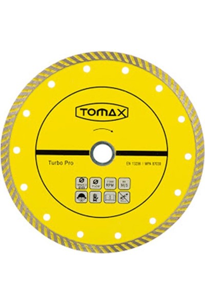 Tomax Turbo Kanallı Elmas Testere Granit Kesme Bıçağı 180MM Tomax Turbo Kanallı Elmas Testere Granit Kesme Bıçağı 180MM