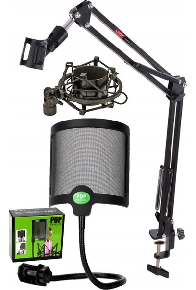 Lastvoice NB39-PS02X-SH Pop Filtre Mikrofon Standı Shock Mount Lastvoice NB39-PS02X-SH Pop Filtre Mikrofon Standı Shock Mount