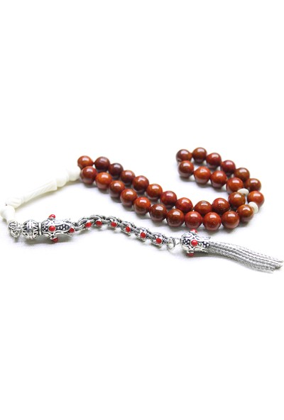 Birinci Tesbih Gümüş Kaplama Püsküllü Kuka Tesbih