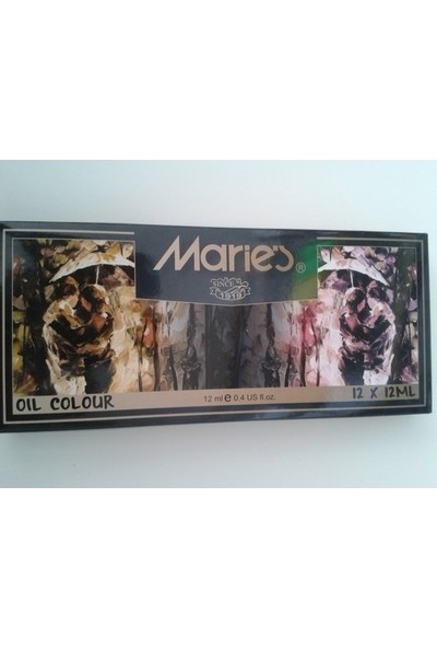 Maries Yağlı Boya 12 ml 12'li Maries Yağlı Boya 12 ml 12'li