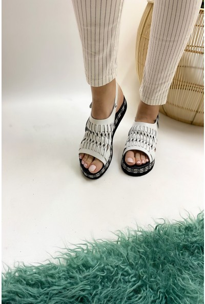 Ülkü Yaman Collection Kadın Deri Sandalet