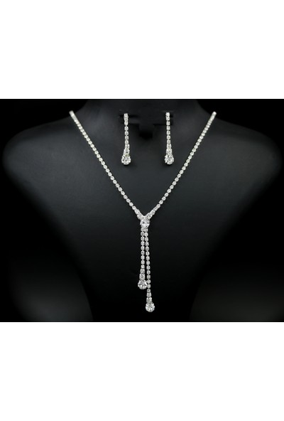 Blossomary Gelin Kolye Küpe Seti