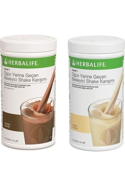 Herbalife Vanilya & Çikolata Shake 2'li