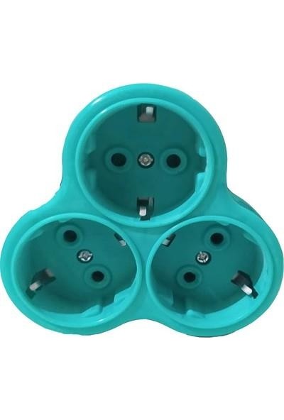 Akım Golyat Topraklamalı Priz Turkuaz Akım Golyat Topraklamalı Priz Turkuaz