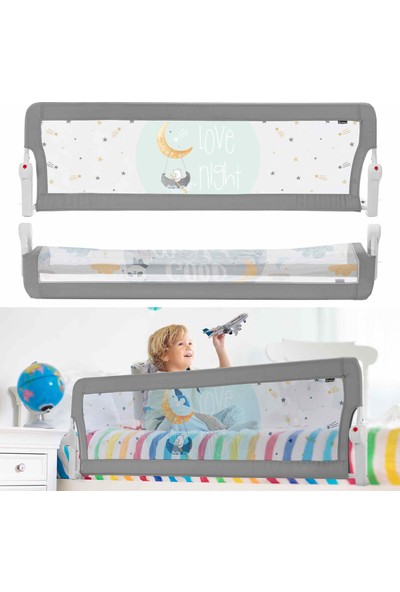 Elele Ekstra Geniş Katlanabilir Yatak Bariyeri Korkuluğu