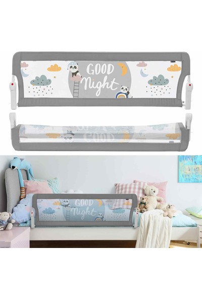 Elele Ekstra Geniş Katlanabilir Yatak Bariyeri Korkuluğu