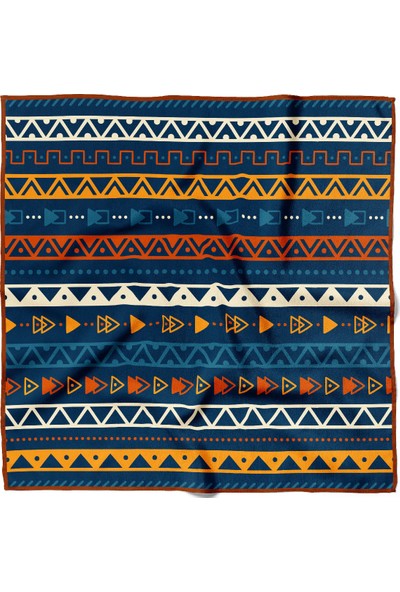 Moda Butik Kadın Egzotik Desenli Bandana 50X50 Sarı Turuncu M Moda Butik Kadın Egzotik Desenli Bandana 50X50 Sarı Turuncu M