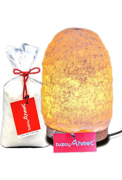 Tuzcu Ahmet Beyaz Tuzdan Yapılmış 4-5 kg Tuz Lamba Kaya Tuzu Hediyeli Tuzcu Ahmet Beyaz Tuzdan Yapılmış 4-5 kg Tuz Lamba Kaya Tuzu Hediyeli