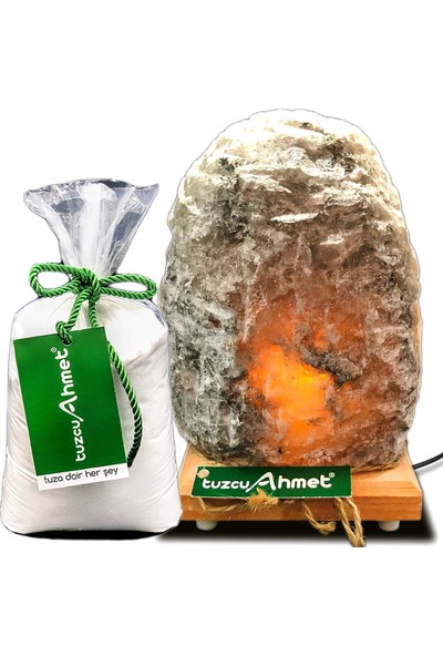 Tuzcu Ahmet 6-7 kg (24-28 M2) Tuz Lambası 1 kg Kaya Tuzu Hediyeli Tuzcu Ahmet 6-7 kg (24-28 M2) Tuz Lambası 1 kg Kaya Tuzu Hediyeli
