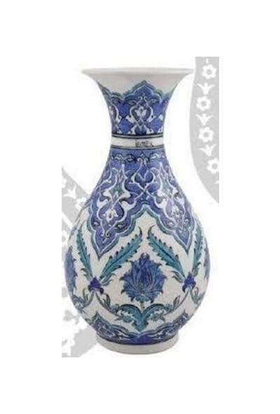 Sultan Çini -El Emeği Samur Desen Vazo