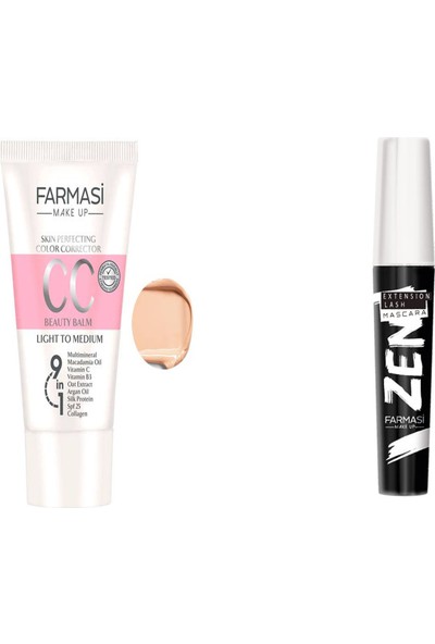 Farmasi Cc Krem 50 ml Açıktan Ortaya + Zen Maskara 8 ml