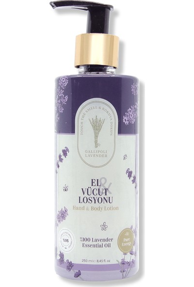 Gallipoli Lavender Lavanta Yağlı El - Vücut Losyonu 250 ml Saf Lavanta El Kremi Gallipoli Lavender Lavanta Yağlı El - Vücut Losyonu 250 ml Saf Lavanta El Kremi