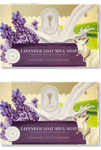 Gallipoli Lavender Bitkisel Keçi Sütlü Sabun 2 Adet 100 gr Lavanta Yağlı Keçi Sütü Sabunu El - Yüz - Vücut Cilt Sabunu Gallipoli Lavender Bitkisel Keçi Sütlü Sabun 2 Adet 100 gr Lavanta Yağlı Keçi Sütü Sabunu El - Yüz - Vücut Cilt Sabunu