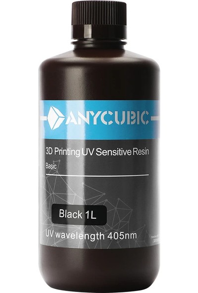 Anycubic Uv Reçine 1000 ml - Siyah Anycubic Uv Reçine 1000 ml - Siyah