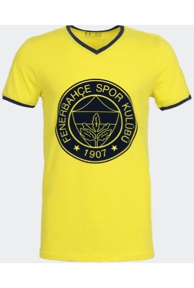 Fenerium Erkek Tribun Flok Logo T-Shirt