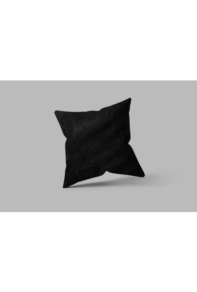 Cortibo Soft Siyah Kırlent Kılıfı