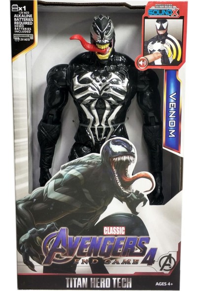Avengers Venom 30 cm Figür Oyuncak Sesli Işıklı