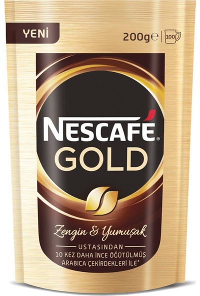 Nescafe Nescafé Gold Çözünebilir Kahve 200 gr Nescafe Nescafé Gold Çözünebilir Kahve 200 gr