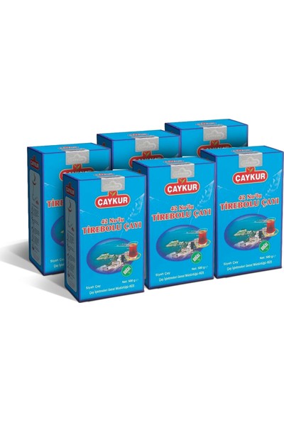 Çaykur Tirebolu 42 Nolu Çay 500 G / 6 Adet