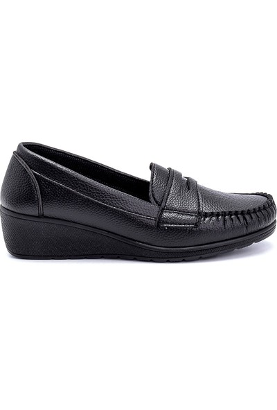 Derimod Kadın Dolgu Topuklu Loafer Derimod Kadın Dolgu Topuklu Loafer
