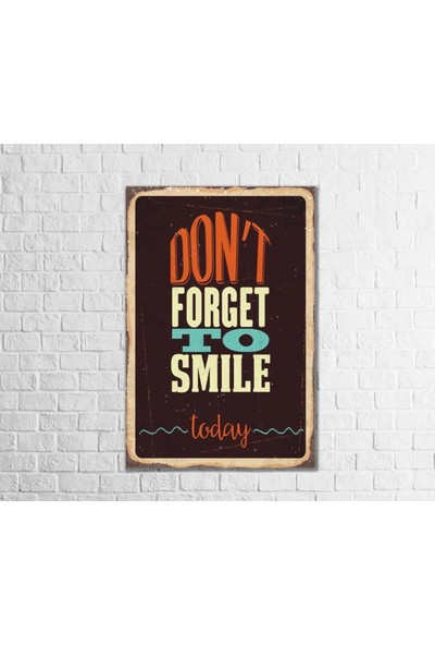 Fandomya Ahşap Poster Smile 12 x 17 Cm Çift Taraflı Bant Fandomya Ahşap Poster Smile 12 x 17 Cm Çift Taraflı Bant