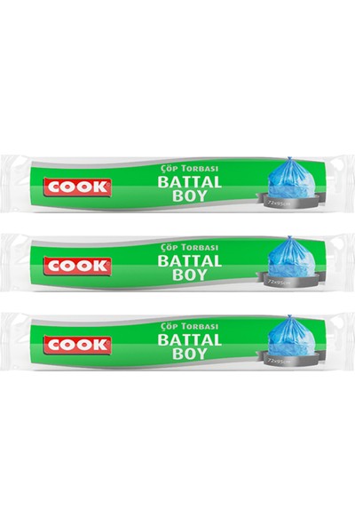 Cook Çöp Torbası Battal Boy 3'lü