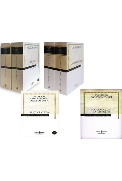 Suç ve Ceza - Karamazov Kardeşler - Savaş ve Barış - Sefiller - 4 Kitap Set - Iş Bankası Yayınları Suç ve Ceza - Karamazov Kardeşler - Savaş ve Barış - Sefiller - 4 Kitap Set - Iş Bankası Yayınları
