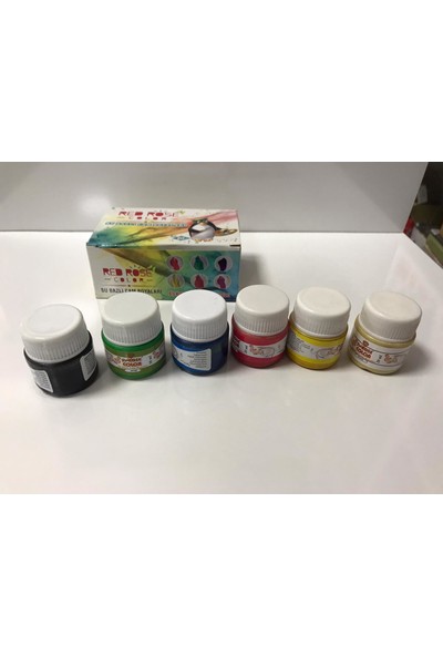 Red Rose Su Bazlı Cam Boyası 6 x 20 ml